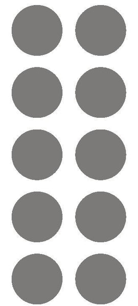 2" Dk Gray Grey Round Color Coded Inventory Label Dots Stickers ...