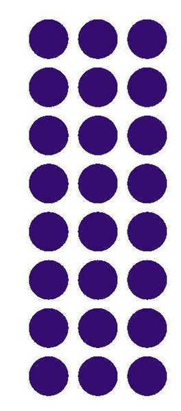1" Purple Round Vinyl Color Code Inventory Label Dot Stickers – Winter ...