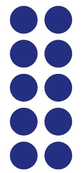 2" Dk Blue Round Color Coded Inventory Label Dots Stickers – Winter ...