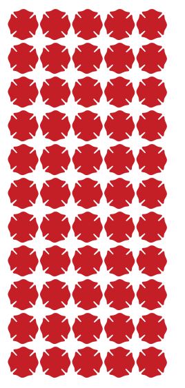 Red Fire Badge Fire Department Stickers 3/4" DC10-032 – Winter Park ...