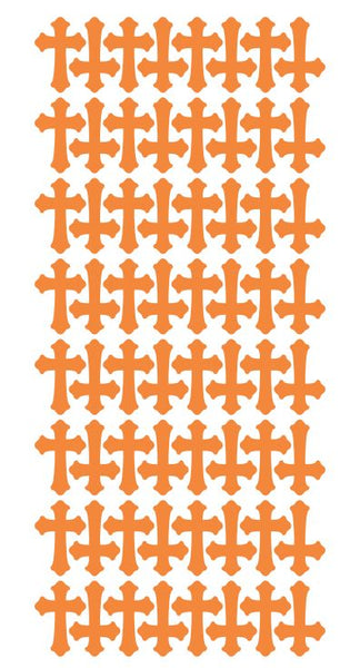Light Orange Cross Stickers 1" DC24-020 – Winter Park Products