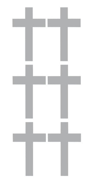Cross Stickers Sticker Metallic Silver 3 Inch DC26-090 – Winter Park ...