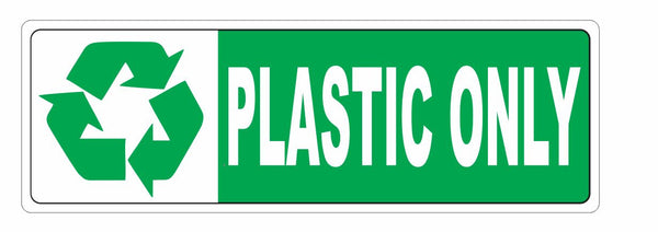 Recycle Plastic Only Sticker D3667 – Winter Park Products