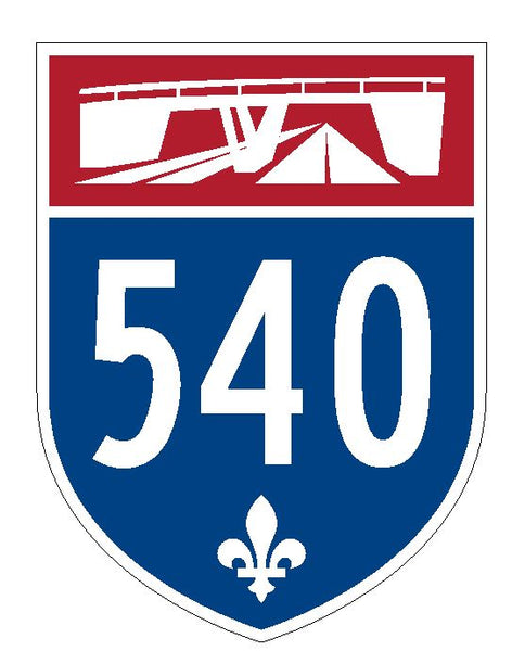 Quebec Autoroute 540 Sticker Decal R4834 Canada Highway Route Sign Can ...