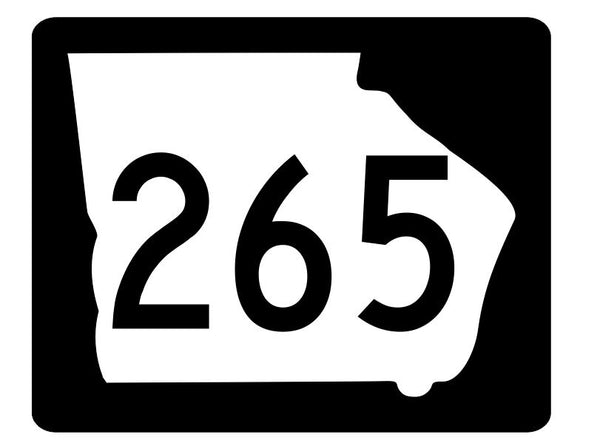 Georgia State Route 265 Sticker R3930 Highway Sign – Winter Park Products
