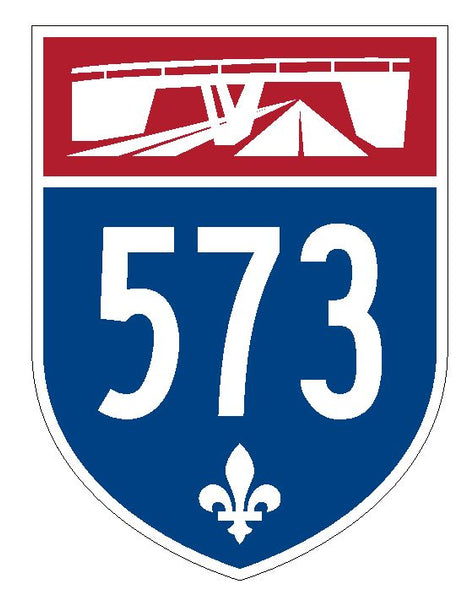 Quebec Autoroute 573 Sticker Decal R4840 Canada Highway Route Sign Can ...