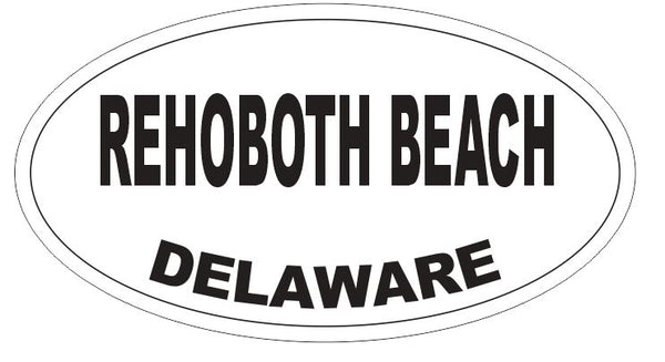 Rehoboth Beach Oval Bumper Sticker or Helmet Sticker D3741 Euro Oval D ...