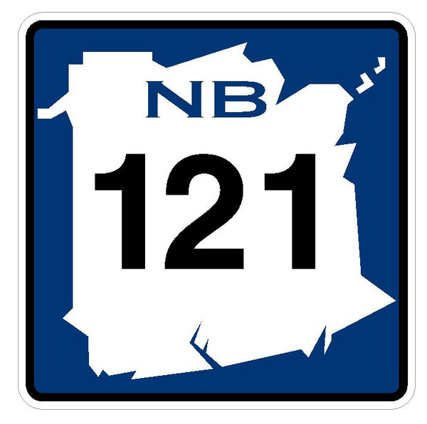 New Brunswick Route 121 Sticker Decal R4782 Canada Highway Route Sign ...