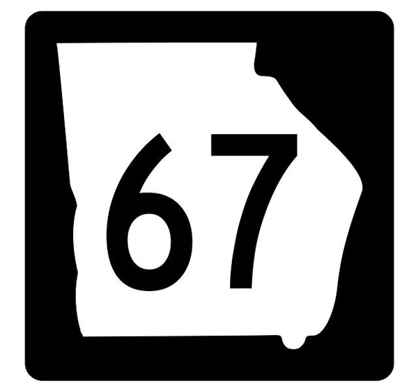 Georgia State Route 67 Sticker R3613 Highway Sign – Winter Park Products