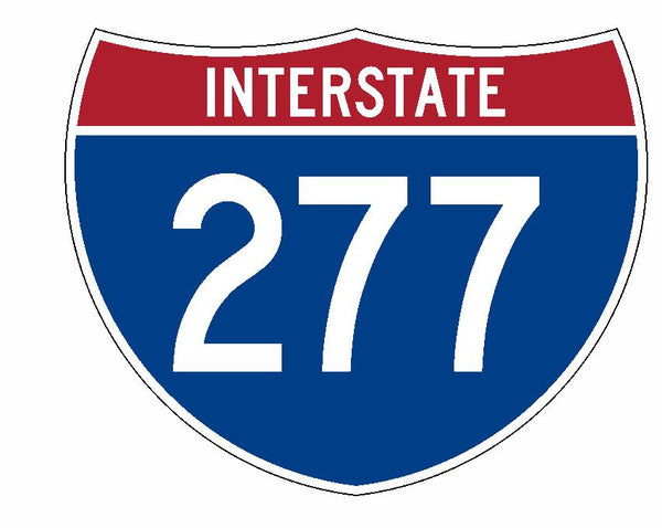 Interstate 277 Sticker R2080 Highway Sign Road Sign – Winter Park Products