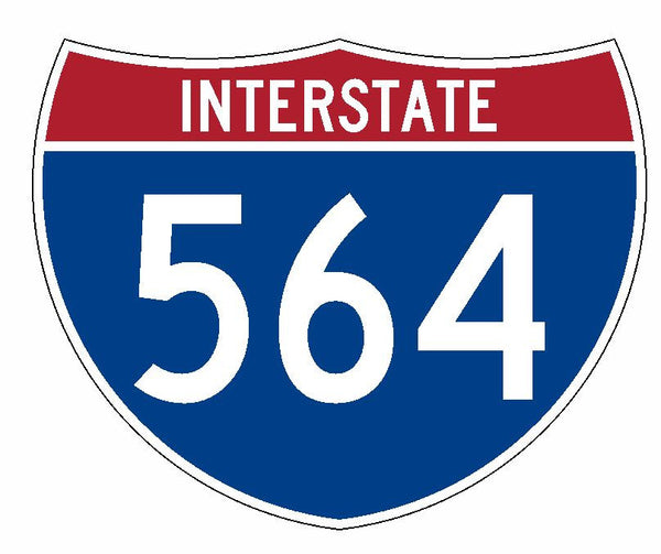 Interstate 564 Sticker R2047 Highway Sign Road Sign – Winter Park Products