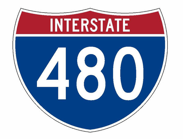 Interstate 480 Sticker R2095 Highway Sign Road Sign – Winter Park Products
