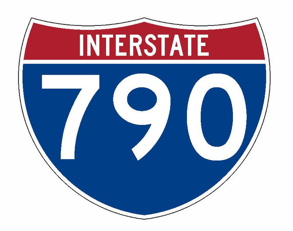 Interstate 790 Sticker R2317 Highway Sign Road Sign – Winter Park Products