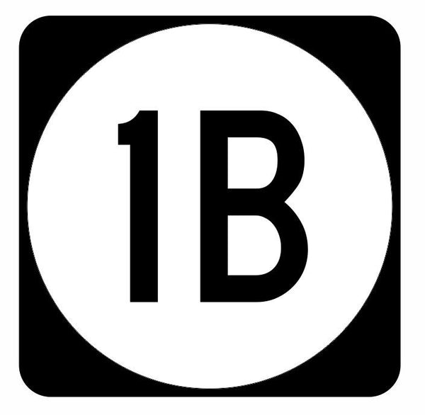 Delaware Route 1B Sticker Decal R1104 Highway Sign – Winter Park Products