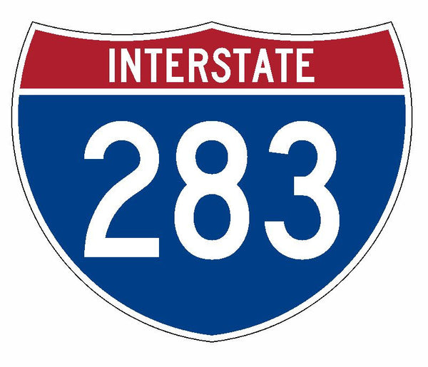 Interstate 283 Sticker R2107 Highway Sign Road Sign – Winter Park Products