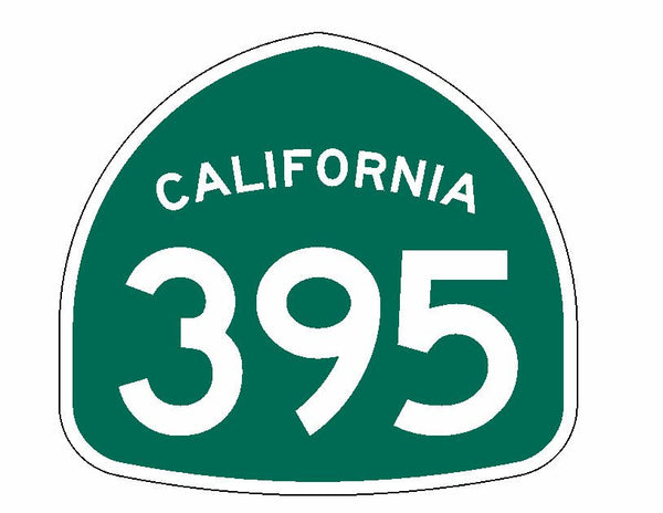 California State Route 395 Sticker R1852 Highway Sign Road Sign ...
