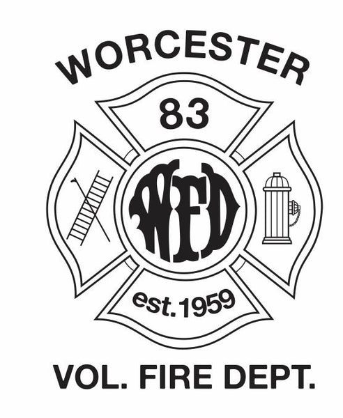Worcester Fire Dept Sticker Decal R859 – Winter Park Products