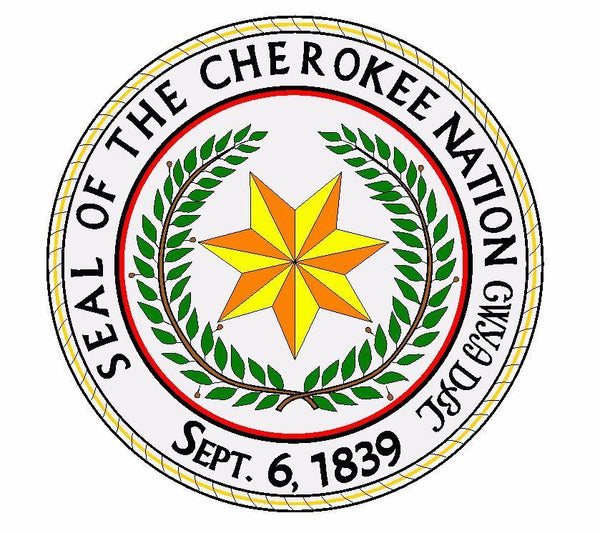 Seal of The Cherokee Nation Sticker / Decal R733 – Winter Park Products