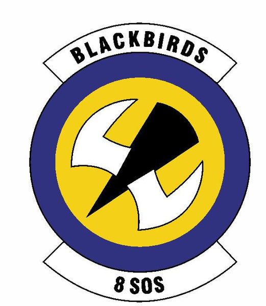 8th Special Operations Squadron Sticker Military Decal M415 Blackbirds ...