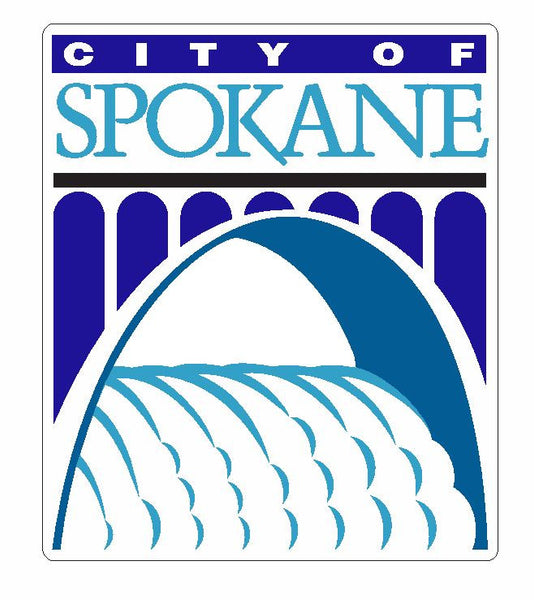 Seal of Spokane Washington Sticker / Decal R699 – Winter Park Products