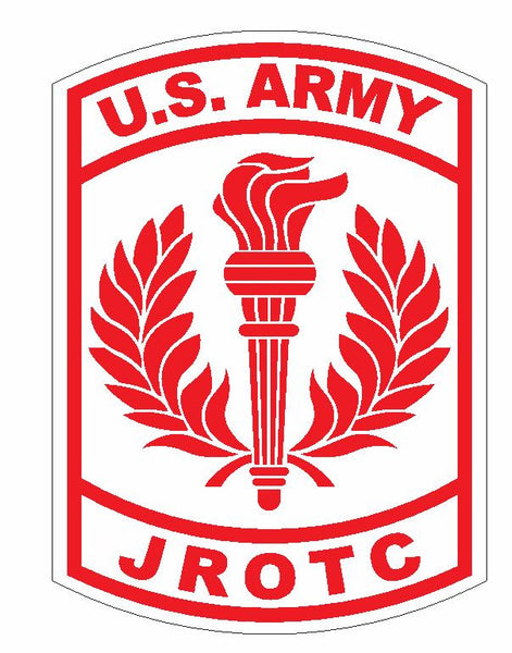 US Army JROTC Sticker Military Decal M463 Red – Winter Park Products