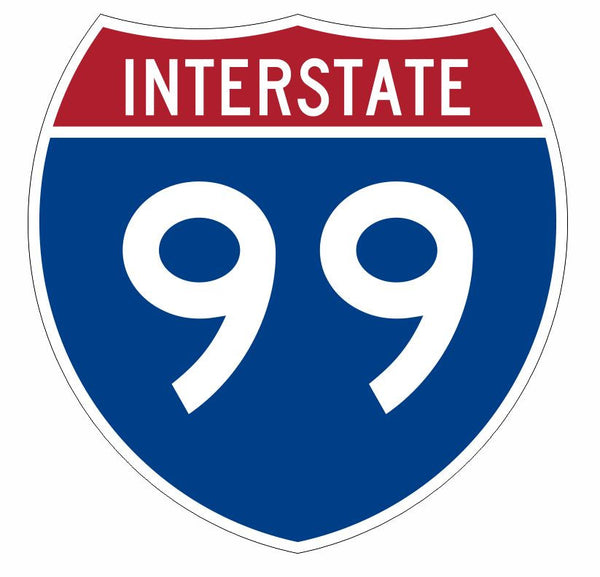 Interstate 99 Sticker Decal R945 Highway Sign – Winter Park Products