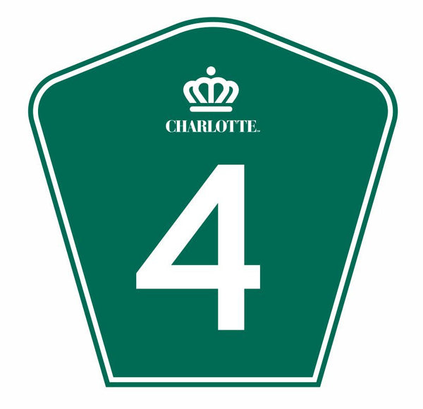 Charlotte Route 4 Sticker Decal R880 Highway Sign Charlotte North Caro ...