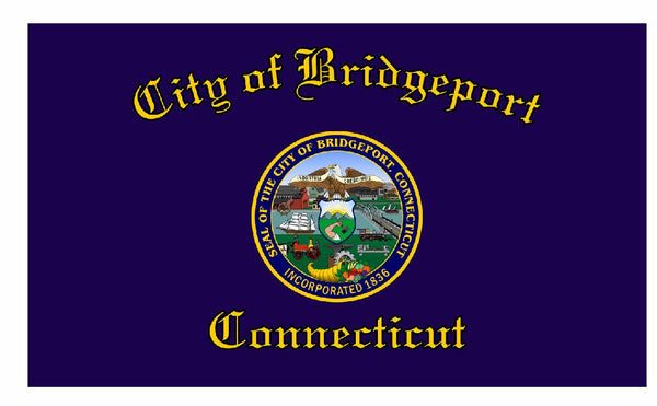 Bridgeport Connecticut Flag Sticker / Decal F670 – Winter Park Products