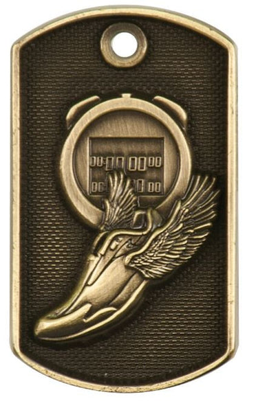 Track Runner Dog Tag Award Trophy W/Free Bead Chain FREE SHIPPING DT21 ...