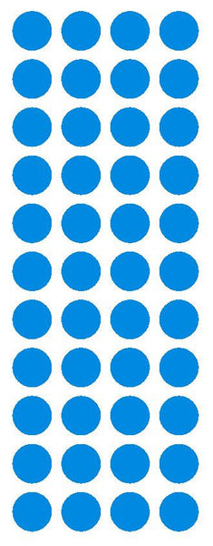 3/4" Medium Blue Round Color Code Inventory Label Dot Stickers – Winter ...