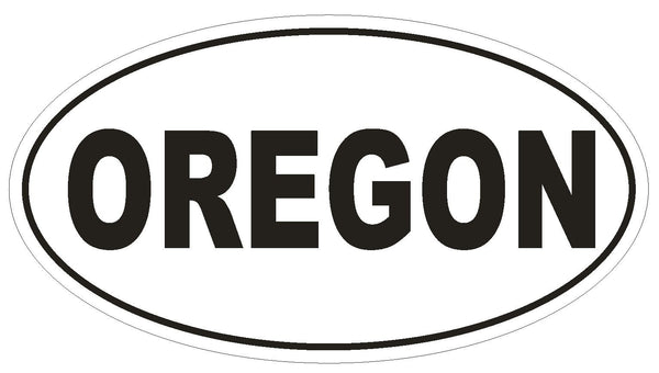 Oregon Oval Bumper Sticker or Helmet Sticker D2366 State Euro Oval ...