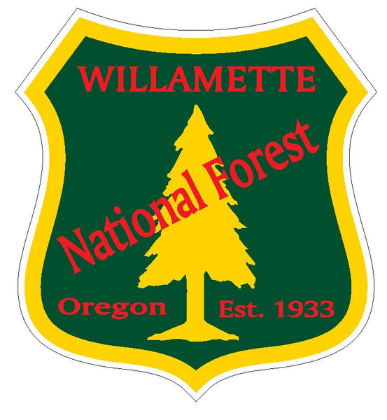 Willamette National Forest Sticker R3331 Oregon – Winter Park Products