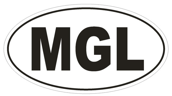 MGL Mongolia Country Code Oval Bumper Sticker or Helmet Sticker D973 ...