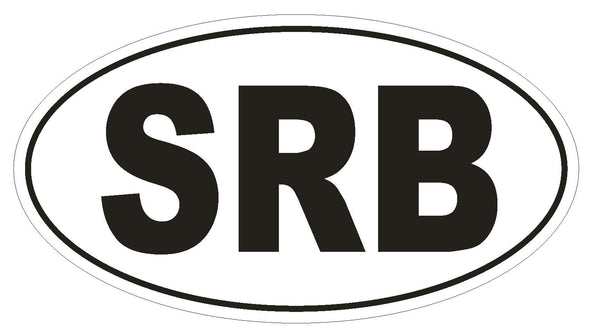 SRB Serbia Country Code Oval Bumper Sticker or Helmet Sticker D1019 ...