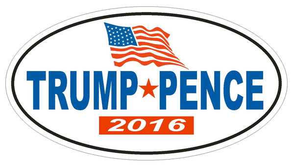 Trump Pence 2016 TRUMP FOR PRESIDENT Bumper Sticker or Helmet Sticker ...