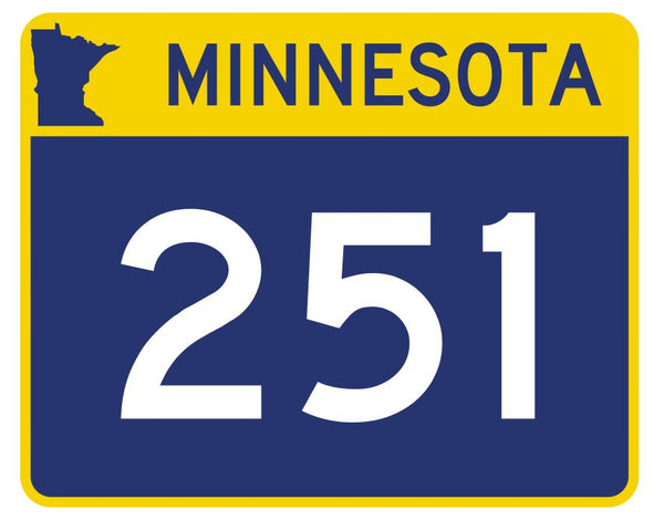 Minnesota State Highway 251 Sticker Decal R4998 Highway Route sign ...