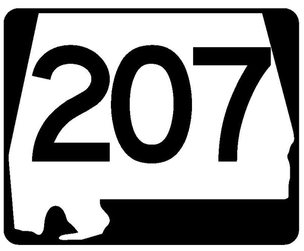 Alabama State Route 207 Sticker R4605 Highway Sign Road Sign Decal ...