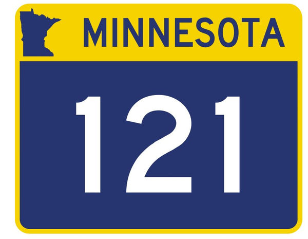Minnesota State Highway 121 Sticker Decal R4957 Highway Route Sign ...