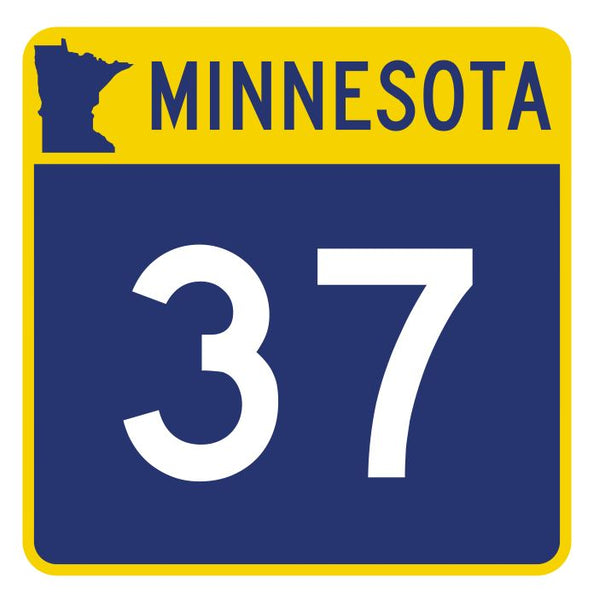 Minnesota State Highway 37 Sticker Decal R4731 Highway Route Sign ...