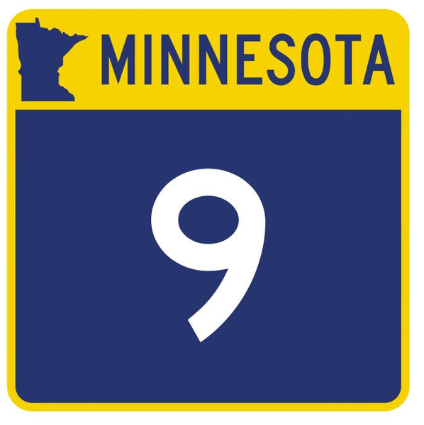 Minnesota State Highway 9 Sticker Decal R4709 Highway Route Sign ...