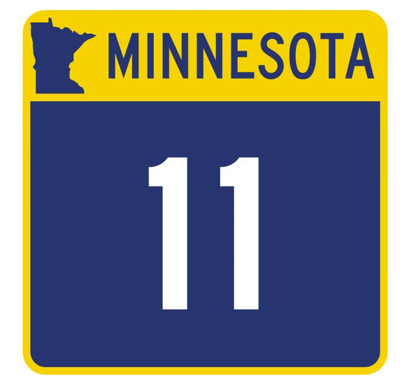 Minnesota State Highway 11 Sticker Decal R4710 Highway Route Sign ...