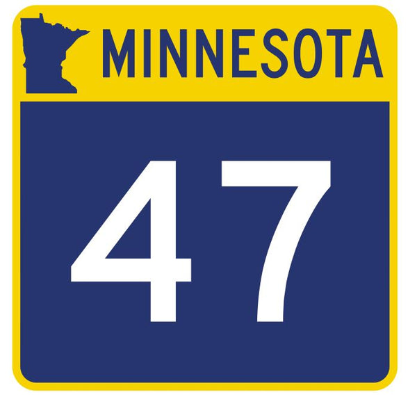Minnesota State Highway 47 Sticker Decal R4739 Highway Route Sign ...