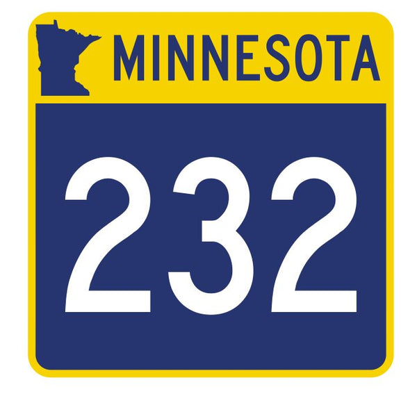 Minnesota State Highway 232 Sticker Decal R4984 Highway Route sign ...