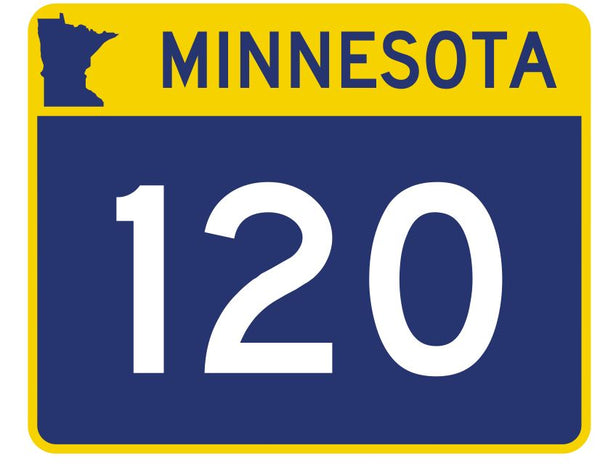 Minnesota State Highway 120 Sticker Decal R4956 Highway Route Sign ...