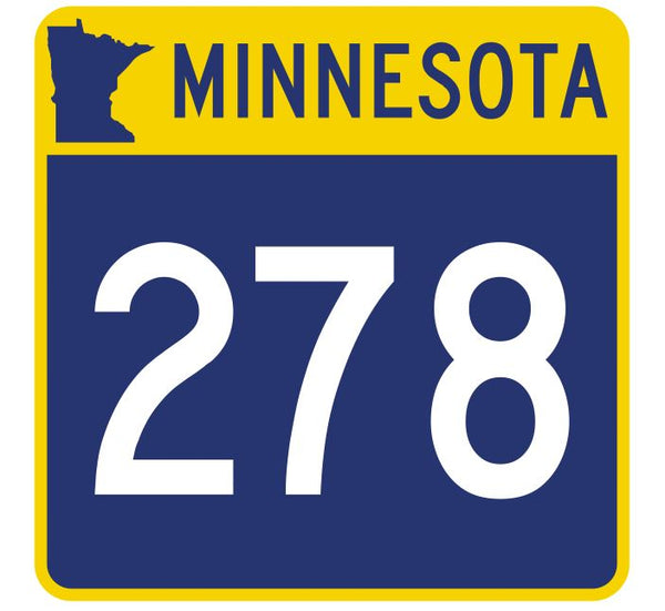 Minnesota State Highway 278 Sticker Decal R5016 Highway Route sign ...