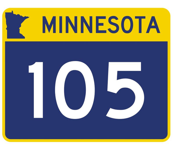 Minnesota State Highway 105 Sticker Decal R4943 Highway Route Sign ...