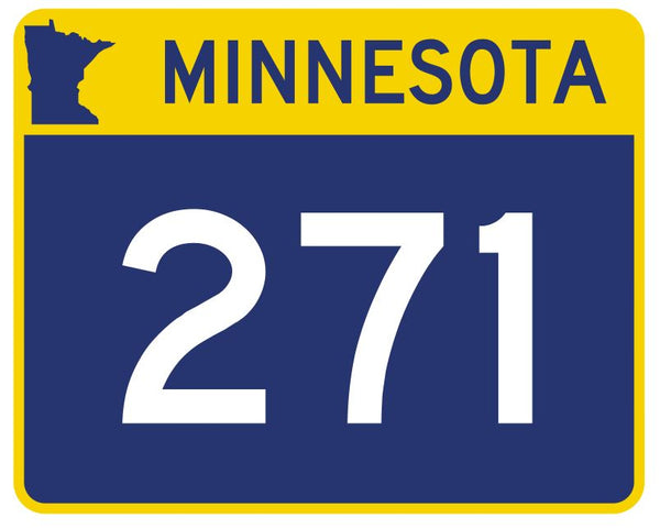 Minnesota State Highway 271 Sticker Decal R5012 Highway Route sign ...