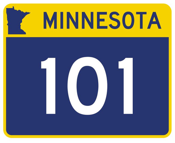 Minnesota State Highway 101 Sticker Decal R4940 Highway Route Sign ...