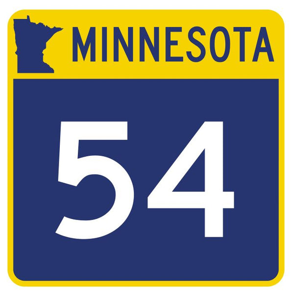 Minnesota State Highway 54 Sticker Decal R4744 Highway Route Sign ...