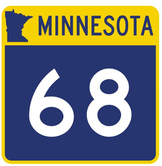 Minnesota State Highway 68 Sticker Decal R4916 Highway Route Sign ...